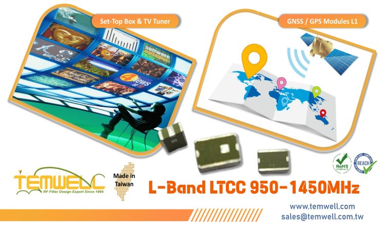 Week News - Ultra-Compact LTCC Band Pass Filter for GNSS and Set-Top Boxes by Temwell